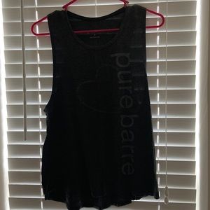 Pure Barre Tops | Nwt Striped Circle P Crop Tank | Poshmark